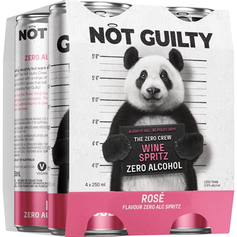 Not Guilty Zero Alc Rose 4x250ml