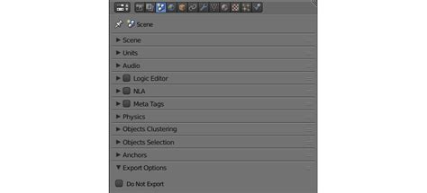 Scene Settings — Blend4web 18050 User Manual