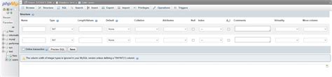 Вставка новых полей в таблицу в Phpmyadmin Трепачёв Дмитрий
