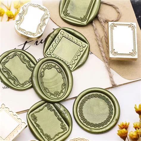 Wax Seal Stamps Vintage Frame Stamps Wax Seals Kit For Invitation