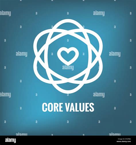 Core Values Outline Line Icon Conveying Integrity And Purpose Stock Vector Image And Art Alamy