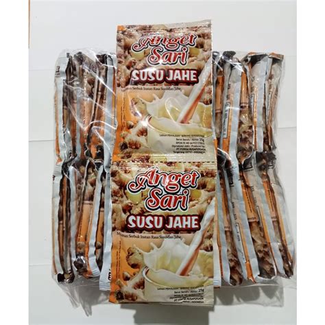 Jual Anget Sari Susu Jahe Original 25gr Shopee Indonesia