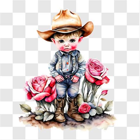 Download Cowboy Man In Western Attire Pngs Online Creative Fabrica