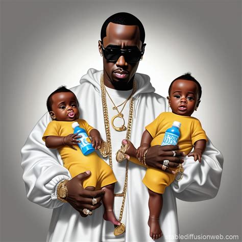 cartoon p diddy with 1000 bottles of baby oil Prompts | Stable Diffusion Online