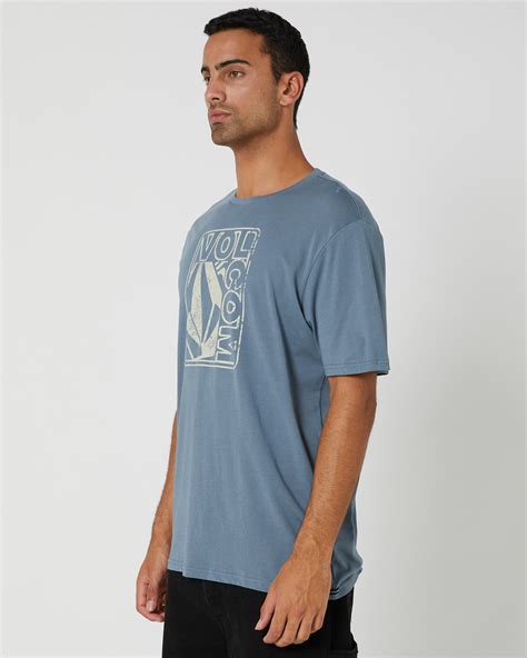 Volcom Volcom Mens Ss Tee Slate Blue Surfstitch