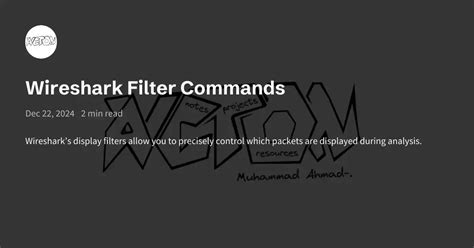 Wireshark Filter Commands