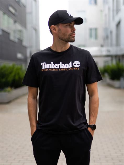 Timberland Short Sleeve Front Graphic Tee Sort Getinspiredno