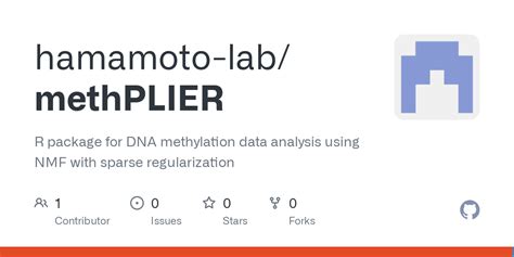 GitHub Hamamoto Lab MethPLIER R Package For DNA Methylation Data Analysis Using NMF With