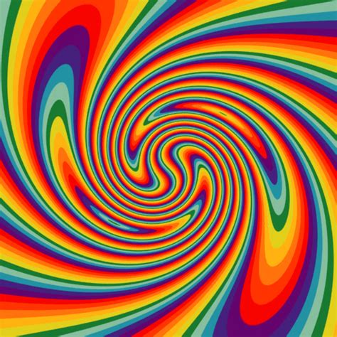 Happy Daze Trippy Spiral Art Trippy Swirl Rainbow Spiral 