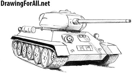 25 Easy Tank Drawing Ideas How To Draw A Tank