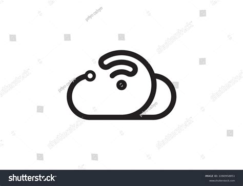 Cloud Signal Logo Design Inspiration Connection Stock Vector Royalty Free 2280958851