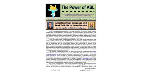Sasl Newsletter Spring 2020 Issue Issue 17 Spring 2020