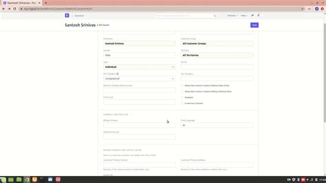 Customer In Erpnextsales Crm Module Erpnext Youtube