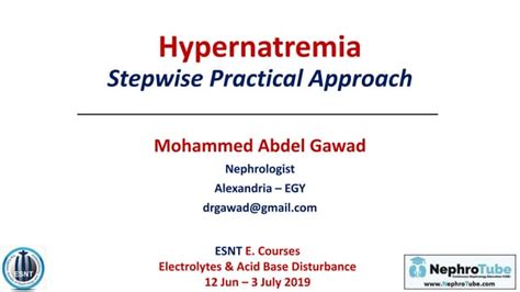 Hypernatremia Stepwise Practical Approach Dr Gawad Pptx