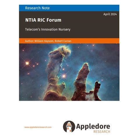 Ntia Ric Forum Appledore Research Appledore Research