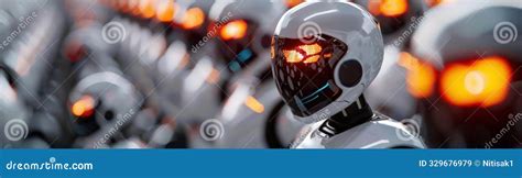 Multi Robot Cooperative Task Challenge Teams Of Robots Work Toge Stock Image