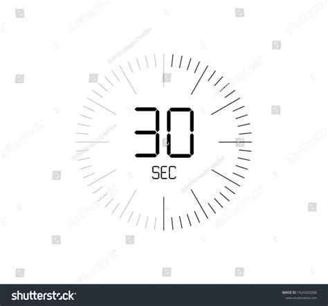 Timer 30 Sec Icon 30 Seconds Stock Vector Royalty Free 1924320206