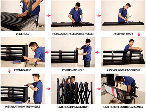 Factory School Main Gate Driveway Design Automatic Retractable Folding