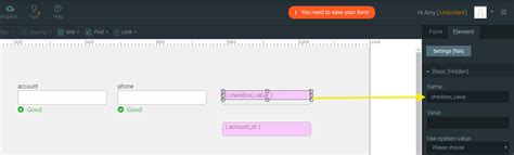 Boolean Example 2 Using A Hidden Field