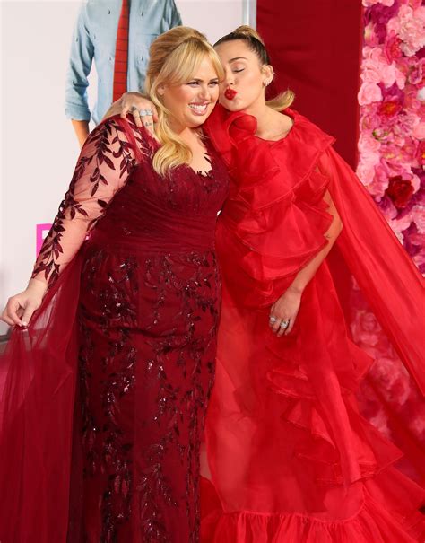 Miley Cyruss Red Dress At Isnt It Romantic Premiere Ps Fashion