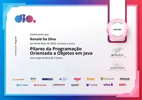 ronald da silva on linkedin pilares da programação orientada a objetos