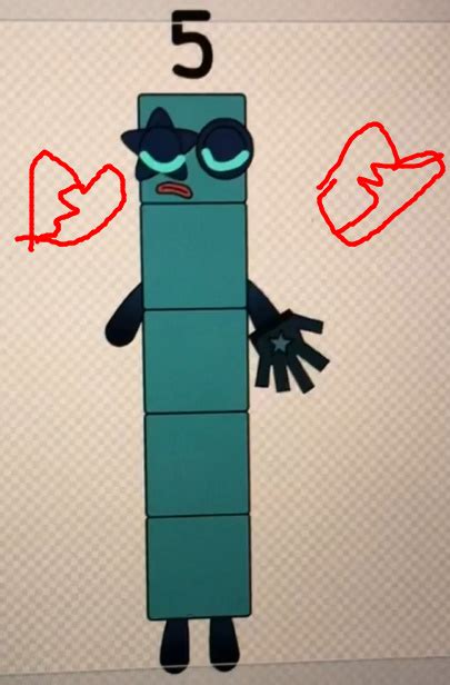 Numberblock 5 Is Crying Because Seven Broke Her Up By Benchik2019 On Deviantart