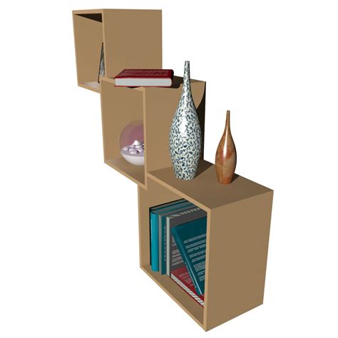 큐브 선반 그룹 3d 모델 15 Unknown Max Free3d