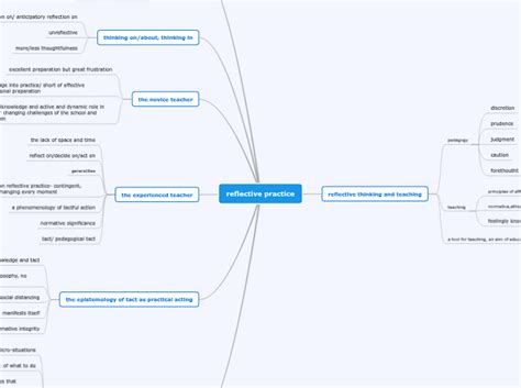 Reflective Practice Mindomo Mind Map