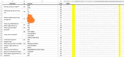data analysis from excel tally chart super user
