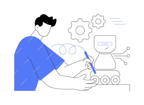 Premium Vector Robotics And Engineering Isolated Cartoon Vector