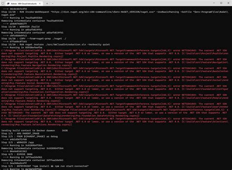 Error When Running Net 8 Application With XM Cloud In Local Docker Containers XM Cloud