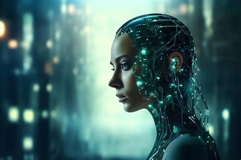 premium ai image 3d rendering technology robotics data analytics or