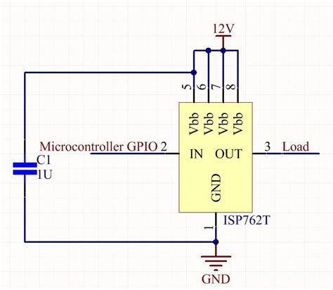 Microcontroller High Side Switch Wont Turn Off Electrical
