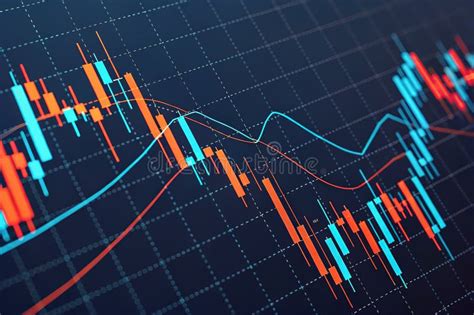 Abstract Financial Stock Market Chart Data Visualization Candlestick Graph Business Analytics