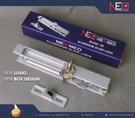Khóa Cửa Lùa Khóa Âm Lùa Neo A6 Hàng Chính Hãng