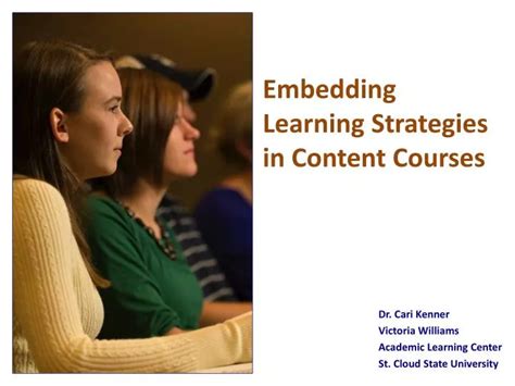 Ppt Embedding Learning Strategies In Content Courses Powerpoint