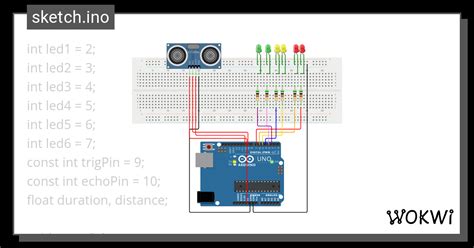วงจรเช็นเชอร์วัดระยะ แนวข้อสอบ Wokwi Esp32 Stm32 Arduino Simulator