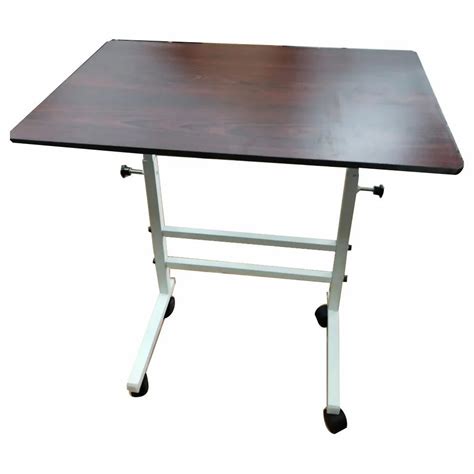 Dark Brown Laptop Cum Study Iron Table Without Storage Size 3 X 2 Feet Lxw At 1100 In