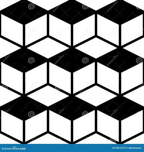 Seamless Cube Pattern Stock Vector Illustration Of Background 93919779
