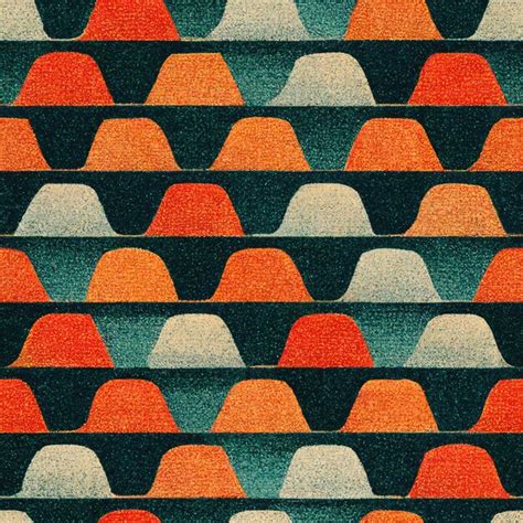 Premium Photo Retro Seamless Pattern