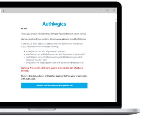 Password Breach Check Authlogics
