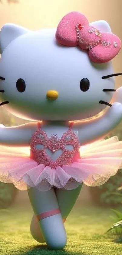 Adorable Kitty Ballet Wallpaper Free Download