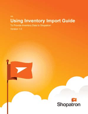 Fillable Online Introducing Inventory Import XML Using Inventory Import Guide To Provide