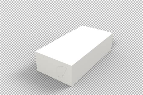 A Simple White Rectangular Block Possibly Representing A Product Or Material In A Minimalist