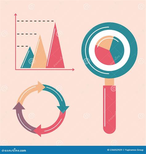 Icons Analytics Chart Stock Vector Illustration Of Icon 236052929
