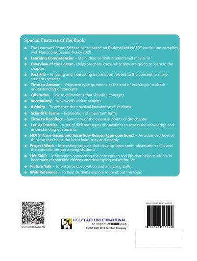 Hf Learnwell Smart Science Class 8 2024 25 Mbd Books