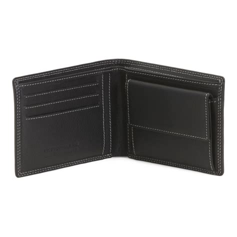 Valentina Bags Valentina In Pell Bifold Leather Wallet Black Made