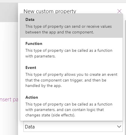 Enhanced Component Properties In Canvas Apps