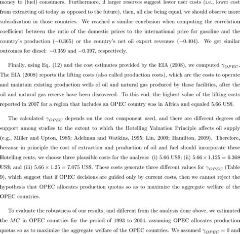 Differences In Prices And Quantities Download Table