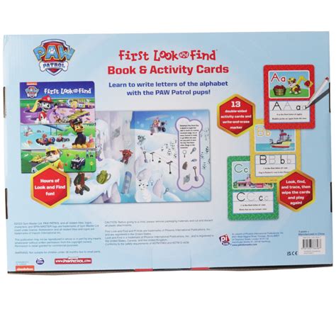 Nickelodeon Paw Patrol First Look And Find Book And Activity Cards